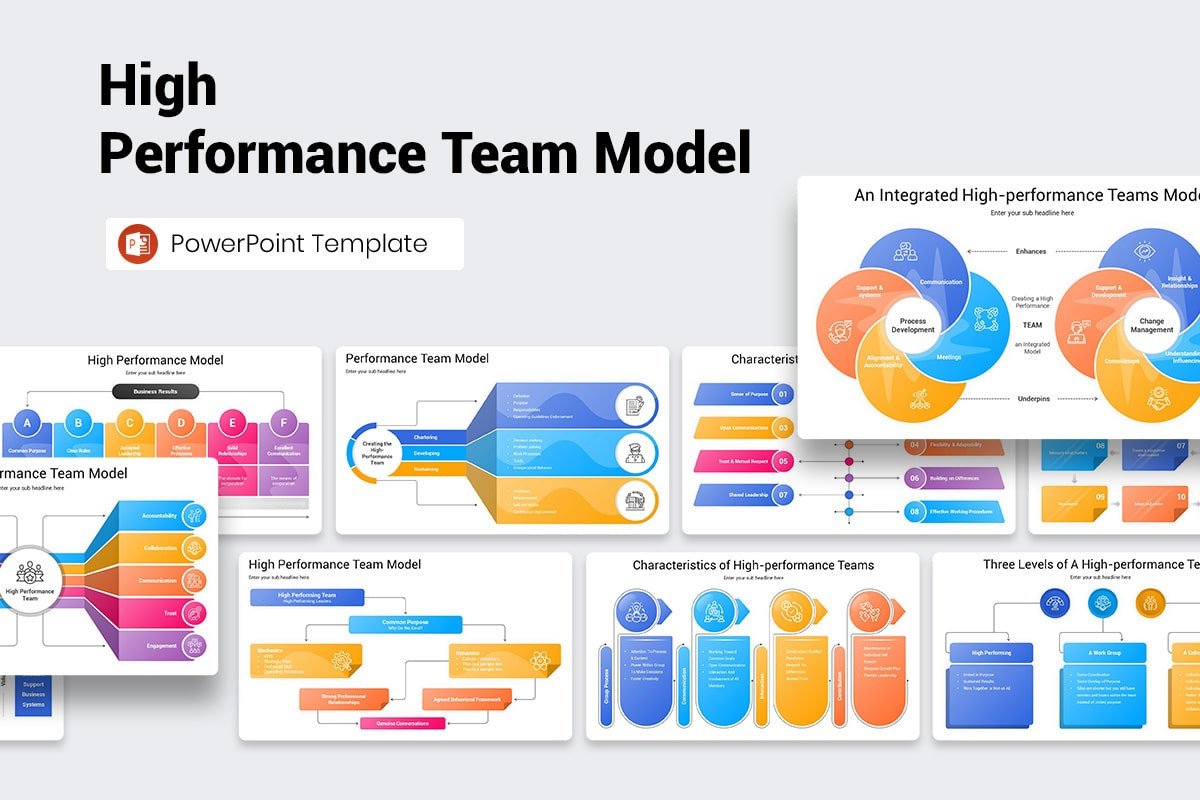 High Performance Team Model PowerPoint Template | Nulivo Market